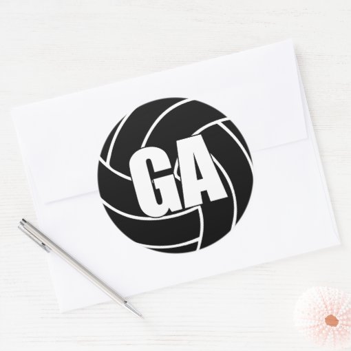 Netball Goal Attack, GA, Netball Team Stickers | Zazzle