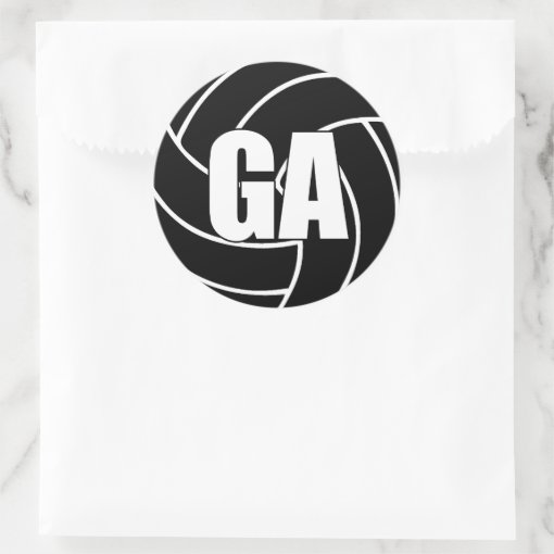 Netball Goal Attack, GA, Netball Team Stickers | Zazzle