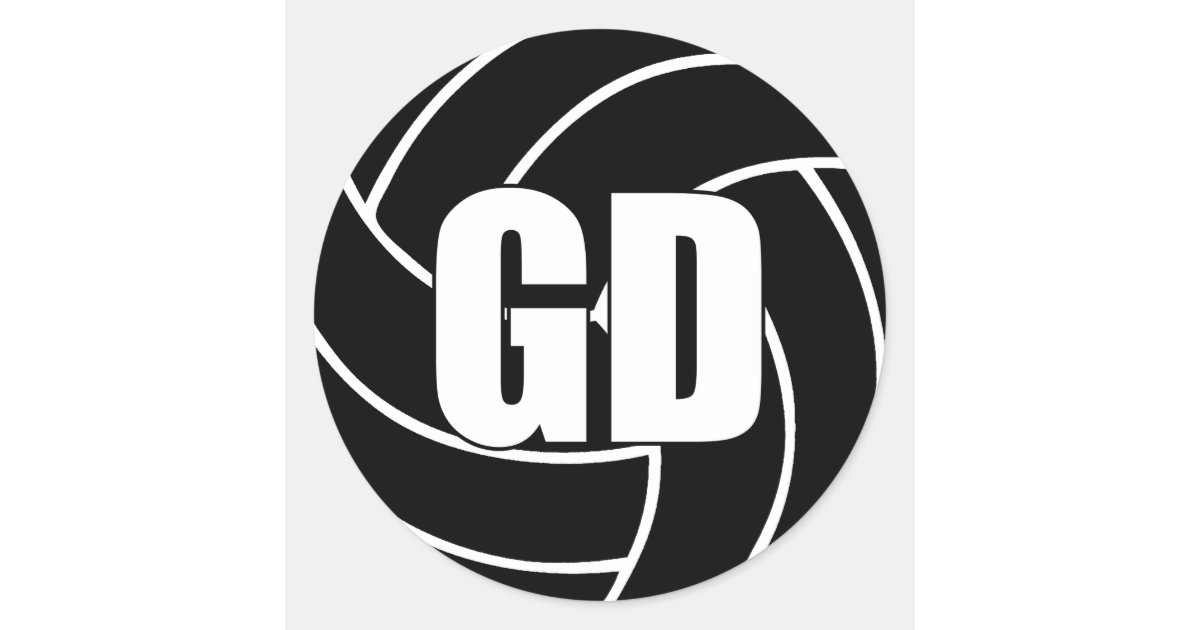 Netball Goal Defense, GD, Netball Team Stickers | Zazzle