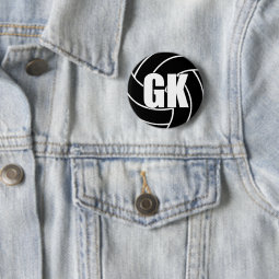 Netball Goal Keeper GK Button | Zazzle
