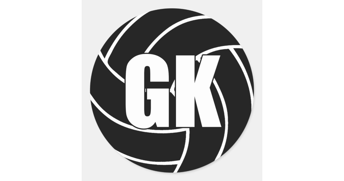 Netball Goal Keeper, GK, Netball Team Stickers | Zazzle