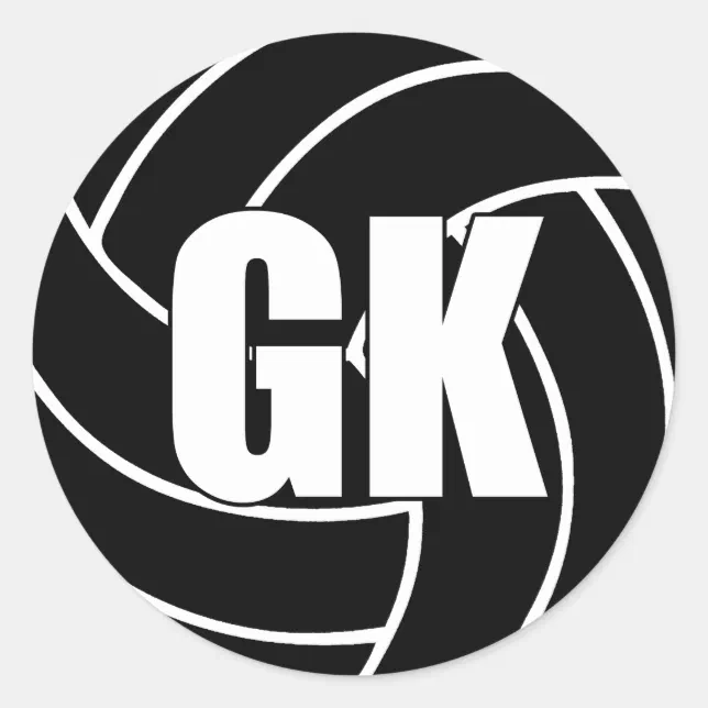 Netball Goal Keeper, GK, Netball Team Stickers | Zazzle