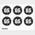 Netball Goal Shooter, GS, Netball Team Stickers | Zazzle