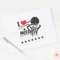 Netball, I Love Netball, Sticker | Zazzle