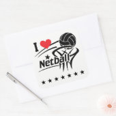 Netball, I Love Netball, Sticker | Zazzle
