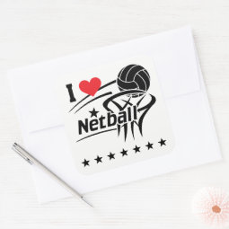 Netball, I Love Netball, Sticker | Zazzle
