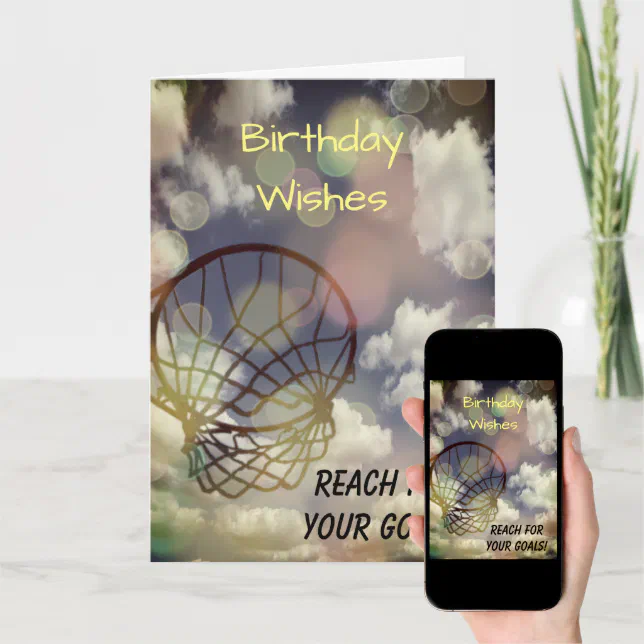 Netball Themed Birthday Greeting Card | Zazzle