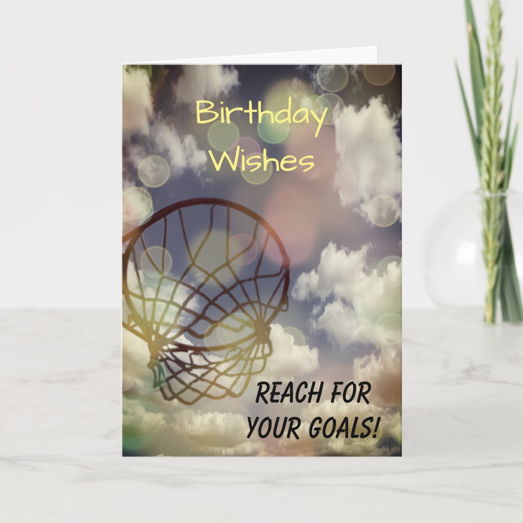 Netball Themed Birthday Greeting Card | Zazzle