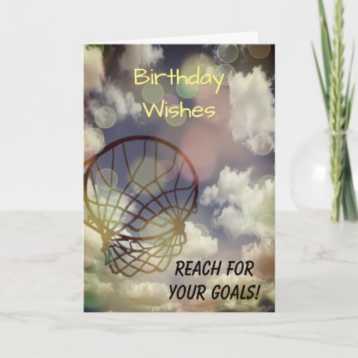 Netball Themed Birthday Greeting Card | Zazzle