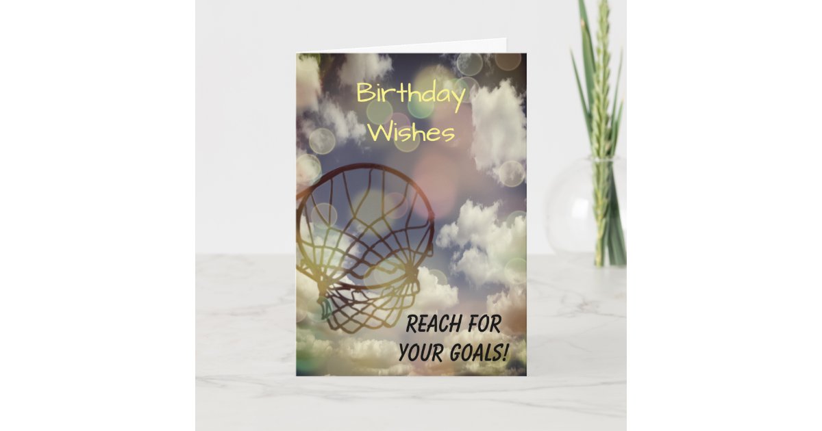 Netball Themed Birthday Greeting Card | Zazzle