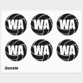 Netball Wing Attack, WA, Netball Team Stickers | Zazzle