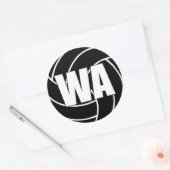 Netball Wing Attack, WA, Netball Team Stickers | Zazzle