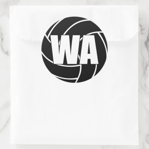 Netball Wing Attack, WA, Netball Team Stickers | Zazzle