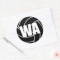 Netball Wing Attack, WA, Netball Team Stickers | Zazzle