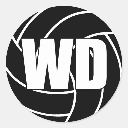 Netball Wing Defense, WD, Netball Team Stickers | Zazzle.com