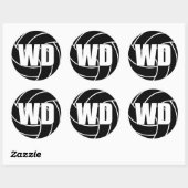 Netball Wing Defense, WD, Netball Team Stickers | Zazzle
