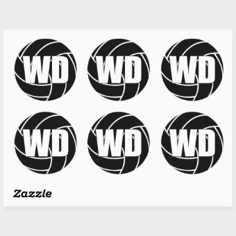 Netball Wing Defense, WD, Netball Team Stickers | Zazzle