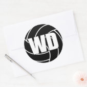 Netball Wing Defense, WD, Netball Team Stickers | Zazzle