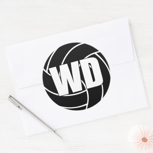 Netball Wing Defense, WD, Netball Team Stickers | Zazzle