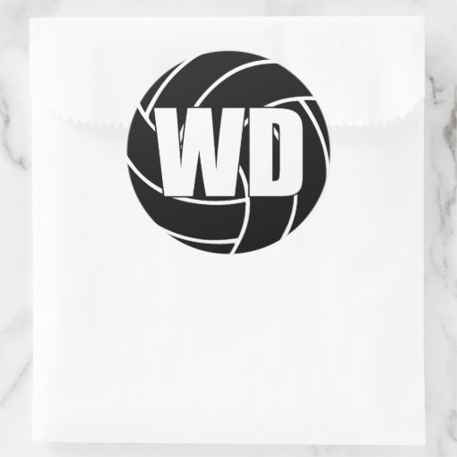 Netball Wing Defense, WD, Netball Team Stickers | Zazzle