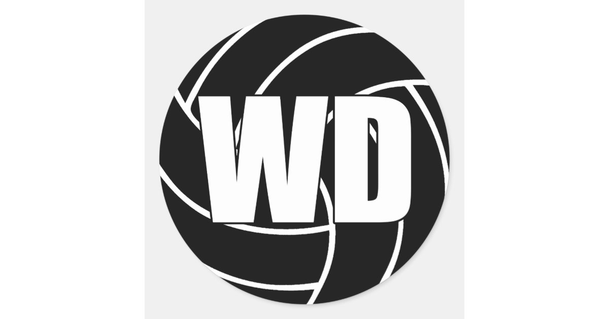 Netball Wing Defense, WD, Netball Team Stickers | Zazzle