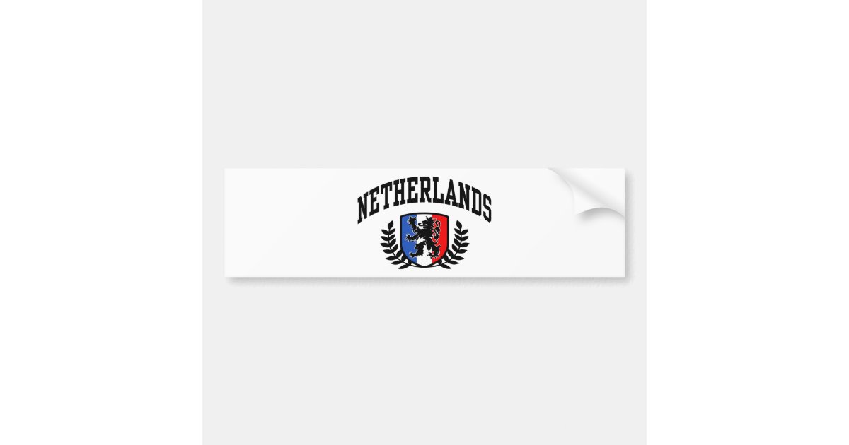 Netherlands Bumper Sticker | Zazzle