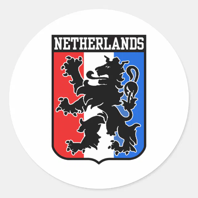 Netherlands Classic Round Sticker | Zazzle
