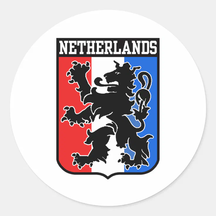 Netherlands Classic Round Sticker | Zazzle
