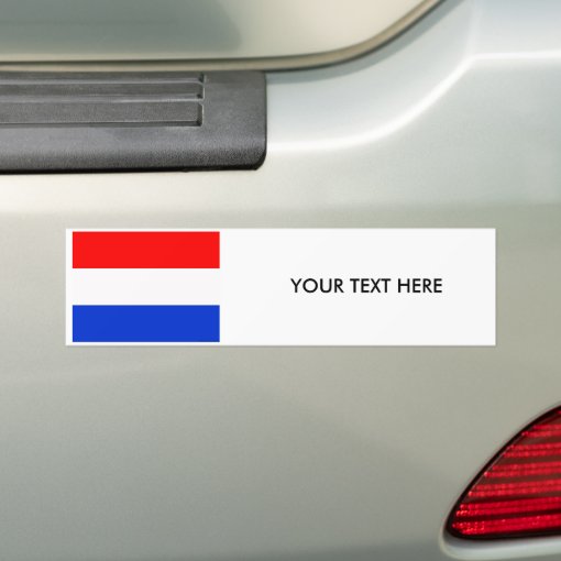 NETHERLANDS FLAG Bumper Sticker | Zazzle