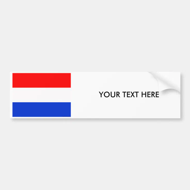 NETHERLANDS FLAG Bumper Sticker | Zazzle