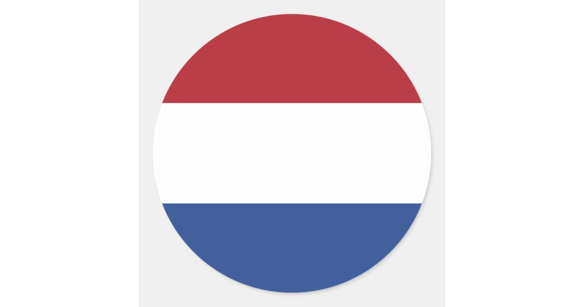 Netherlands Flag Classic Round Sticker | Zazzle