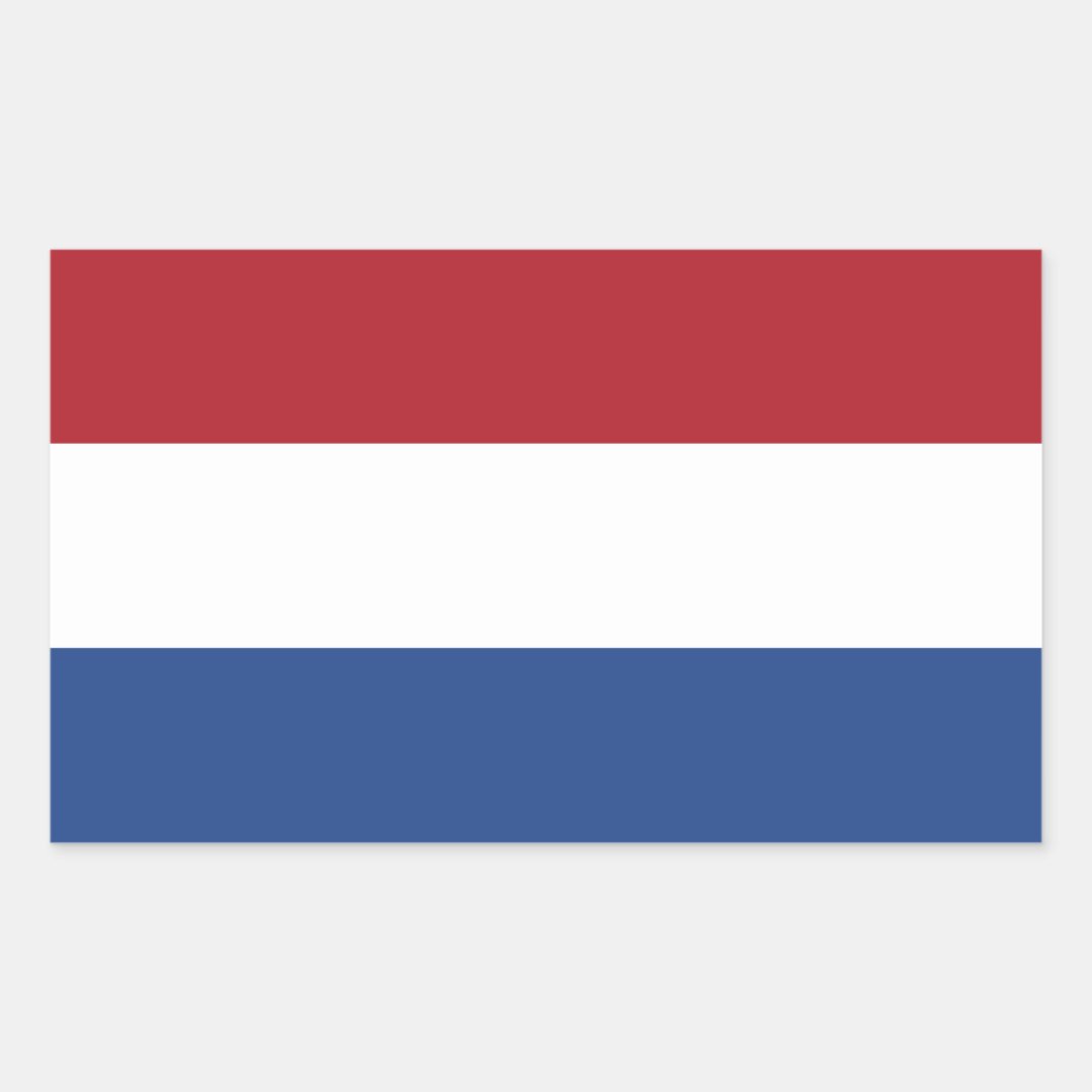 Netherlands Flag Rectangular Sticker | Zazzle