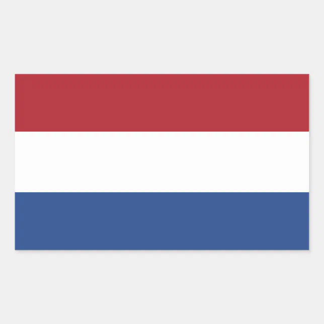 Netherlands Flag Rectangular Sticker | Zazzle