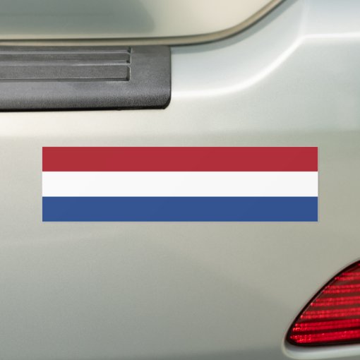 Netherlands/Holland/Dutch/Hollander Flag Bumper Sticker | Zazzle