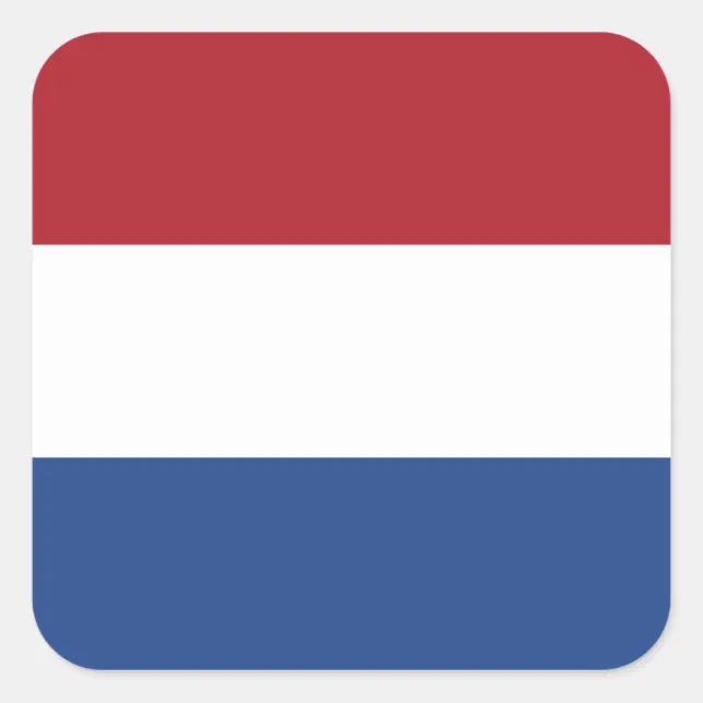 Netherlands/Holland/Dutch/Hollander Flag Square Sticker | Zazzle