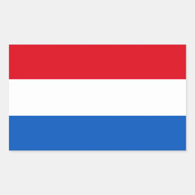 Netherlands Holland Flag Rectangular Sticker | Zazzle