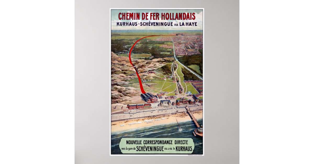 Netherlands Holland Vintage Travel Poster Restored | Zazzle