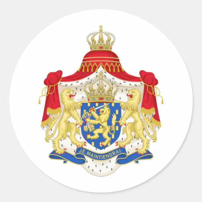 Netherlands NL Classic Round Sticker | Zazzle