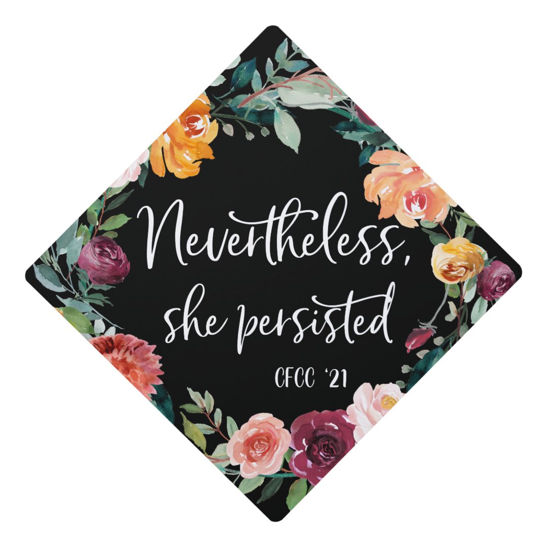 Netherless She Persisted | Graduation Cap | Zazzle
