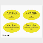 nett hier baden württemberg oval sticker | Zazzle