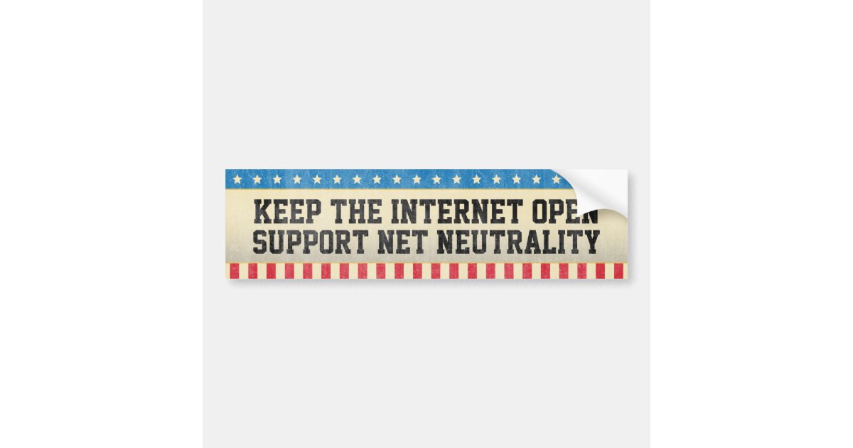Network Neutrality Bumper Sticker | Zazzle