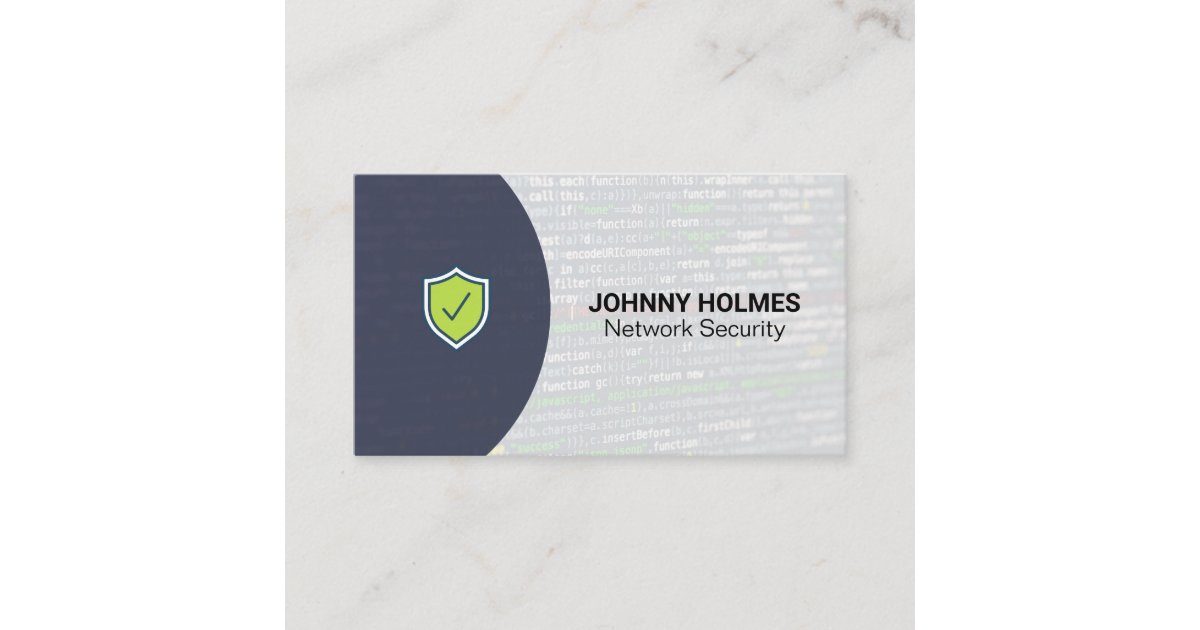 Network Security | Coder | Programmer Business Card | Zazzle