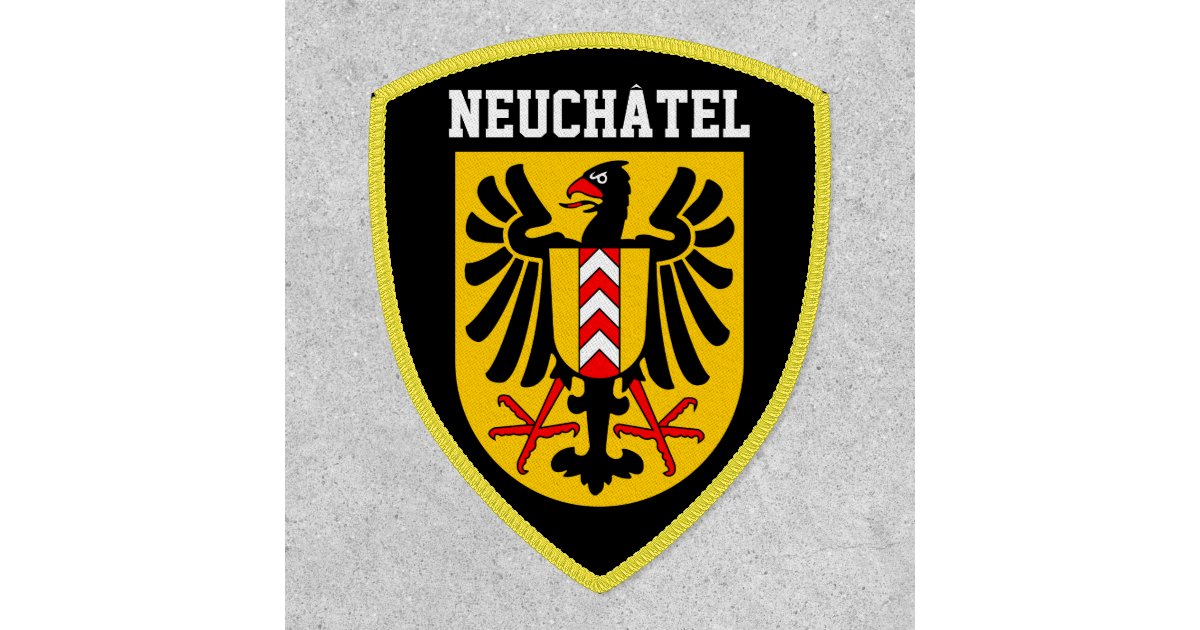 Neuchâtel coat of arms, Switzerland Patch | Zazzle