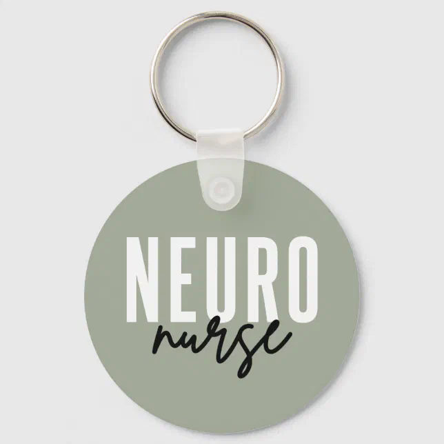 Neuro Nurse Neuroscience nurse appreciation gifts Keychain | Zazzle