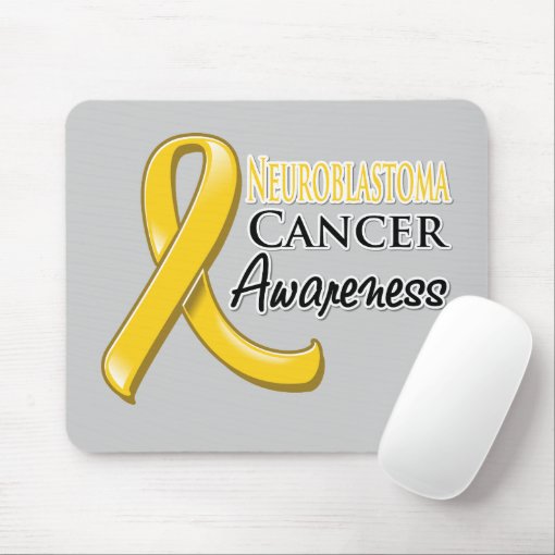 Neuroblastoma Cancer Awareness Ribbon Mouse Pad | Zazzle