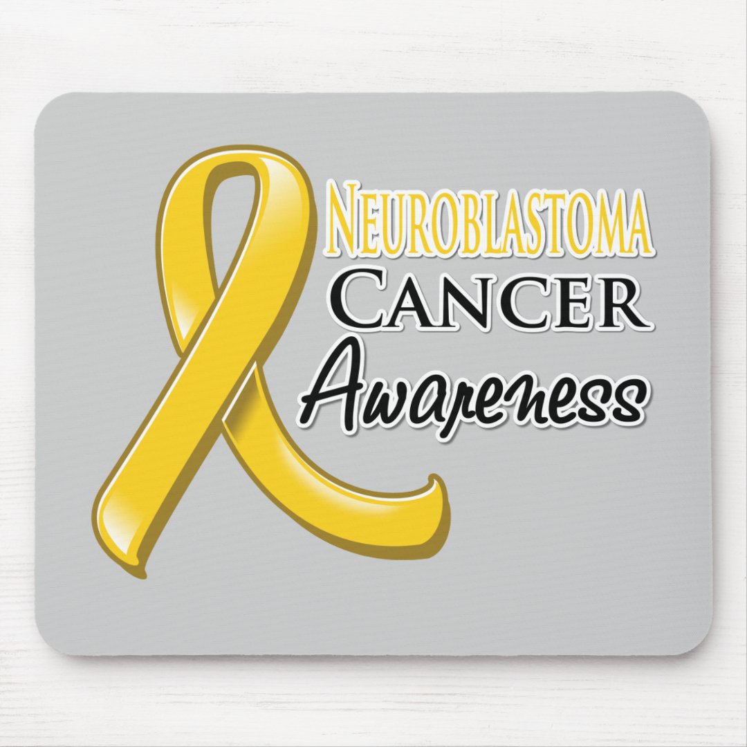 Neuroblastoma Cancer Awareness Ribbon Mouse Pad | Zazzle