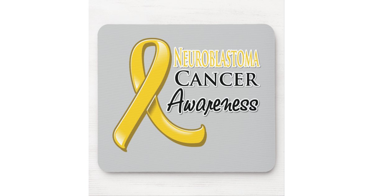 Neuroblastoma Cancer Awareness Ribbon Mouse Pad | Zazzle