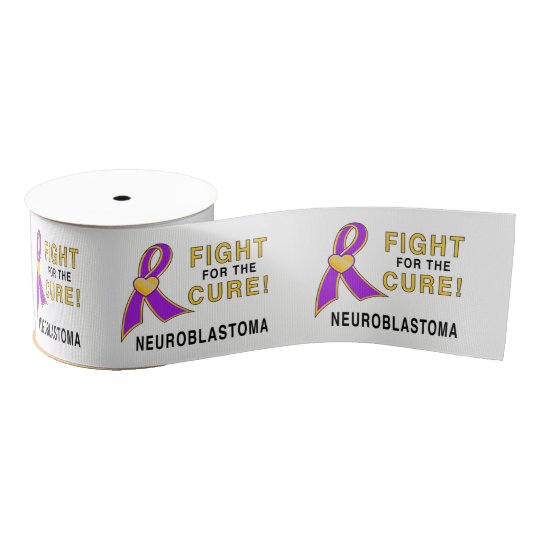 Neuroblastoma Fight for the Cure 3" Grosgrain Ribbon | Zazzle.com