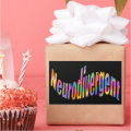 Neurodivergent typography Neurodiversity Awareness Rectangular Sticker ...