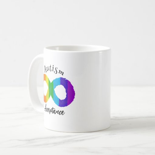 Neurodiversity Autism Acceptance Rainbow Coffee Mug | Zazzle Neurodiversity Autism Acceptance Rainbow Coffee Mug | Zazzle